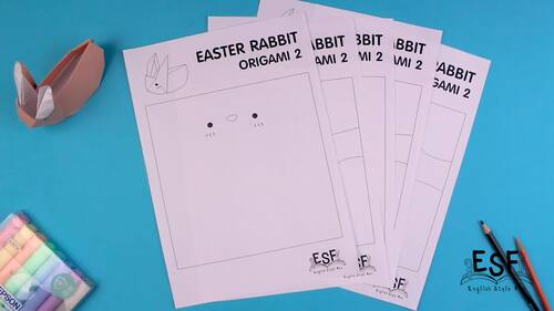 Origami Easter Rabbit 2 by Mr Es Specialties | TPT