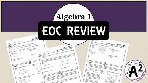 Algebra 1 EOC Review by Amazing Algebra | TPT