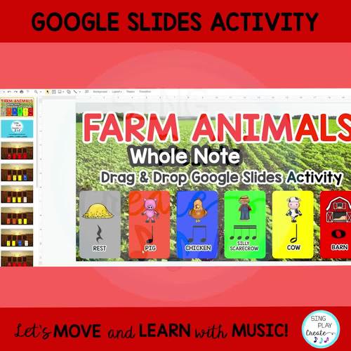 Rhythm Google Slides Drag & Drop Activity: {Whole Notes All Levels ...