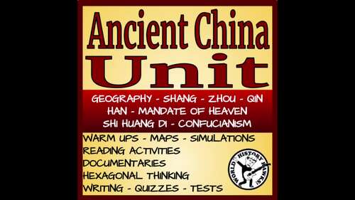 Ancient & Medieval China Unit Bundle - Map Activities Simulation ...