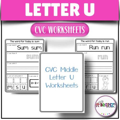 Editable CVC 'Letter of the Day' Activities | Middle 'U' Sound Morning Work