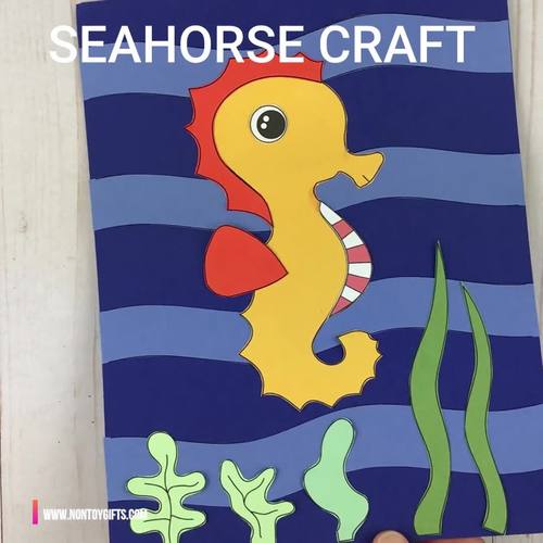Seahorse Craft - Summer Ocean Animal Craft - Sea Life by Non-Toy Gifts
