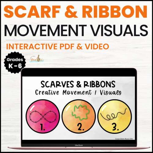 Scarves and Ribbons Visuals for Movement Activities / Elementary Music ...