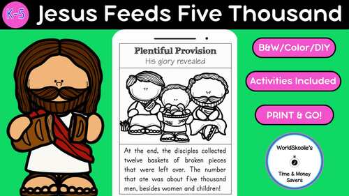 Bible Stories: Jesus Feeds Five Thousand by WorldSkoolie | TPT