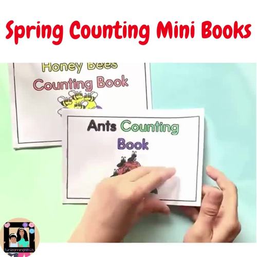 Spring Counting to 10 Adapted Book | Math Emergent Reader Mini Books