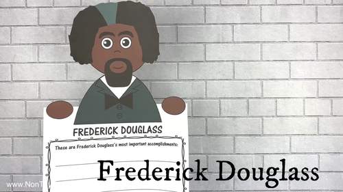 Frederick Douglass Color And Write Activity - Black History Month