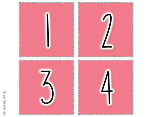 Pops of Pastel Team Numbers for Student Accountability by ...