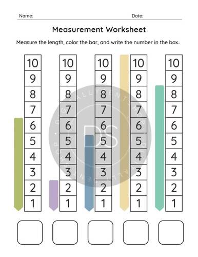 Measuring Length Worksheets | Compare & Measure Objects | Kinder-Grade 1-3