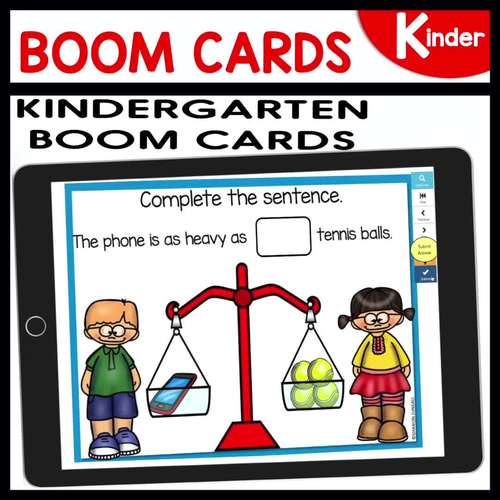 Balance Scale using Boom Cards | Digital Task Cards | TPT
