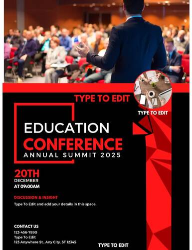 School Conference & Town Hall Flyers (4)Fully Customize your Flyer ...