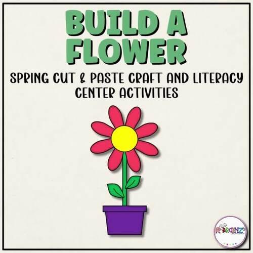 Build a Flower Craft & Writing Activities | Spring Cut and Paste ...
