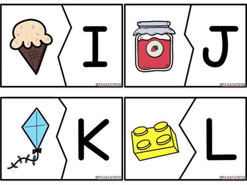 Beginning Letter Matching Game by Fortunate Firstie | TPT