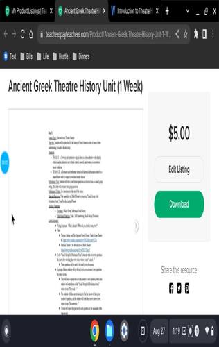 Ancient Greek Theatre History Unit by The Drama GOAT | TPT