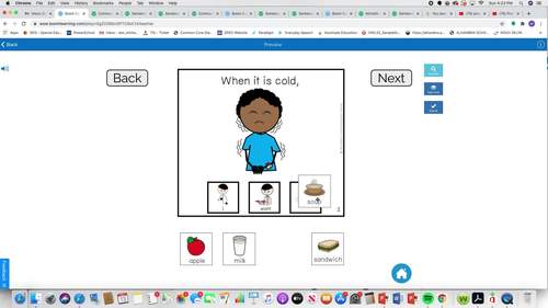 Sentence Starter Interactive Books - I Want (Requesting) - Boom Cards™