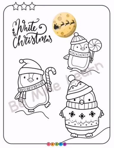 Merry Christmas Coloring Page | Christmas Activities | 18 Pages | TPT