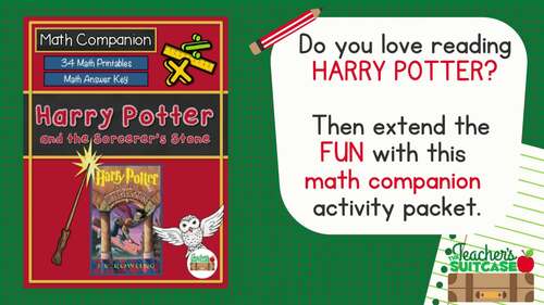 Harry Potter and the Sorcerer's Stone {Math Companion} - PRINT & DIGITAL