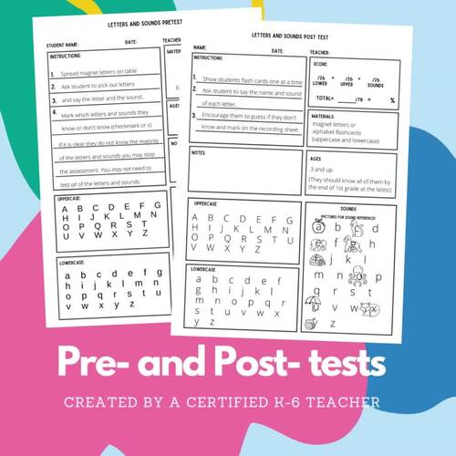 ABC's Letters and Sounds Bundle (UNIT 1) by Hannah Vance's Store Galore