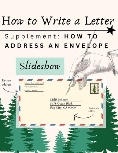 How to Address an Envelope - Slideshow by Reading in the Redwoods