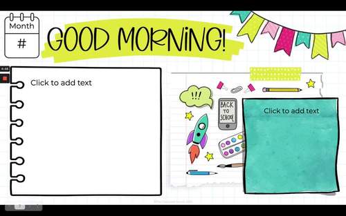 Morning Message Slides for Back to School by The Classroom Corner