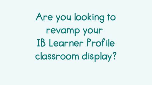 IB Learner Profile Trait Classroom Display Banner PYP Boho Rainbow Decor
