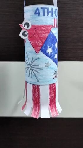 Firework Craft 4th of July Windsock Craft Coloring Activities ...