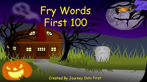 Fry List First 100 Sight Words Digital Activity by Journey Into First