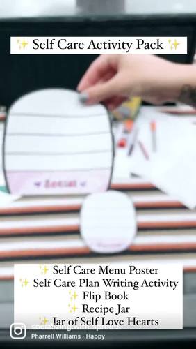 Self Care Mindfulness Lesson and Craft | Self Care for Kids | Student ...
