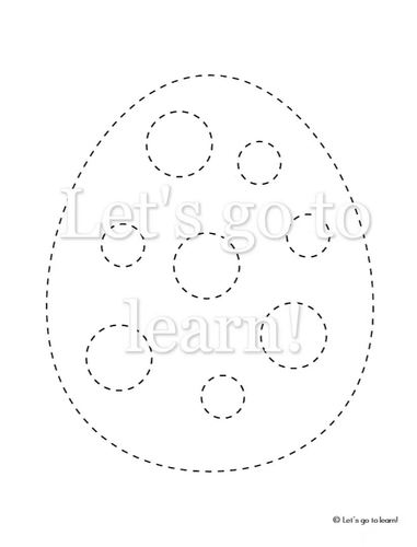 Easter Eggs Trace & Color Worksheets, Coloring Pages, Easter Activity ...