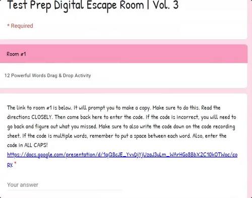 ELA REVIEW TEST PREP DIGITAL ESCAPE ROOM Vol. 3 | Distance Learning