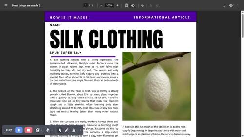 How is it made? | Materials Related | STEM | 20 Reading Passages ...