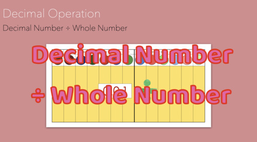 MONTESSORI DECIMAL: Decimal Board (Division Divided by Whole Number ...