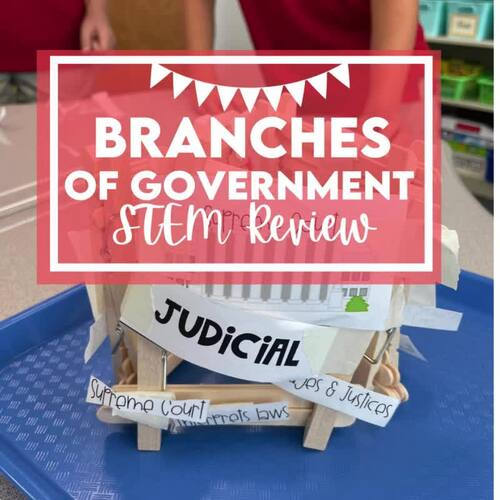 3 Branches of Government and Their Functions Lesson Plan and Activity
