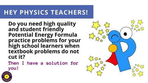 Potential Energy Formula Practice Problems: Notes and Worksheets for ...