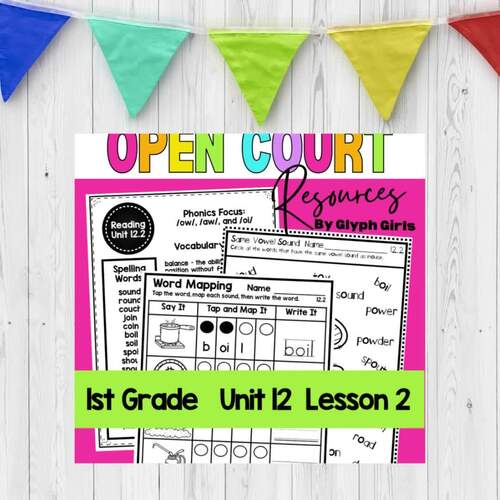 Open Court Reading 1st Grade Unit 12, Lesson 2 Resources by Glyph Girls