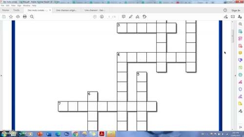 Des mots croisés: Une fête (Party vocabulary-themed French crossword)