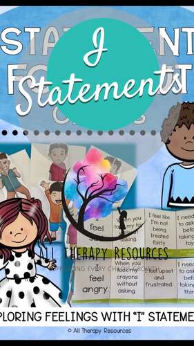 I STATEMENTS - Fold Out Crafts - Exploring Feelings with I Statements
