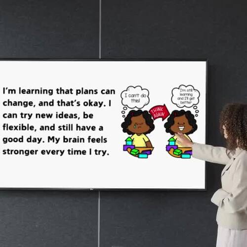 Boom Flexible Thinking Social Story Growth Mindset W/ Sorting Cards ...