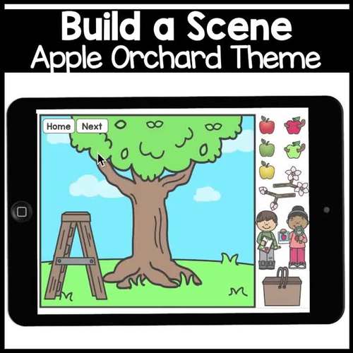 Build a Scene: Apple Orchard Theme (Boom™ Cards) by The Chatty Classroom