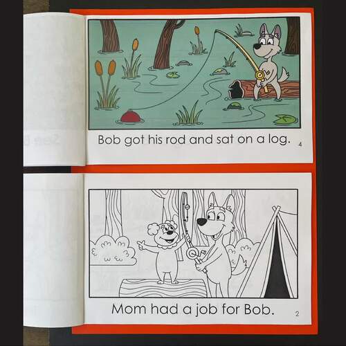 Short O Decodable Reader - A Job For Bob - Worksheets + More! | TPT