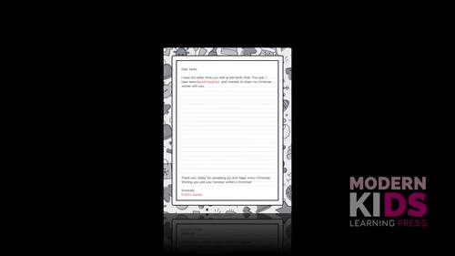 Letter to Santa Template Black and White - 15 Editable Template | TPT