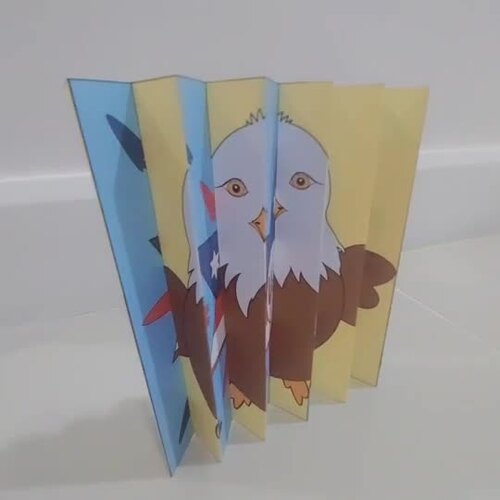 4th Of July Activities Craft Agamograph / Project Coloring Pages Art ...