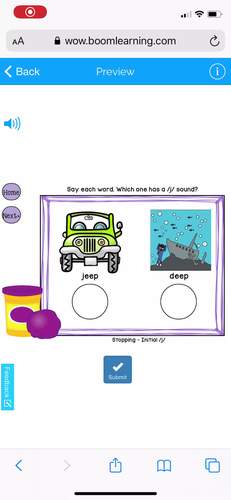 Stopping Minimal Pairs BOOM Cards™ | Speech Therapy Distance Learning