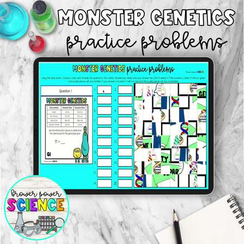 Genetics Practice Problems Task Cards Digital and Printable | TPT