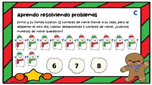 Addition and Subtraction Math Task Cards in Spanish by Planeta Hola