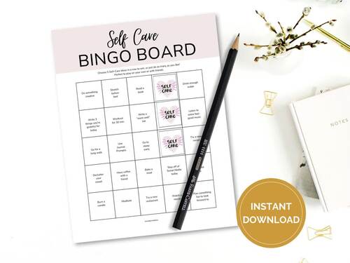 Self Care Game: Bingo Counseling Game to Practice Self Care by ...