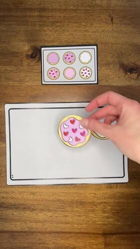 Valentine's Visual Perception: Build a Cookie Tray Activity - Pattern Fun