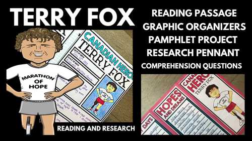 Terry Fox Reading Comprehension - Terry Fox Run - Writing #2BTSReady2023