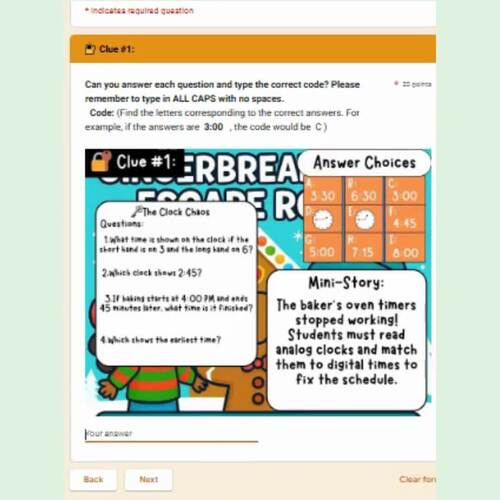 Gingerbread Math Escape Room | 3rd Grade Time & Money Game | TPT