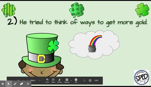 Digital Story Picture Sequencing for Saint Patrick's Day | TPT