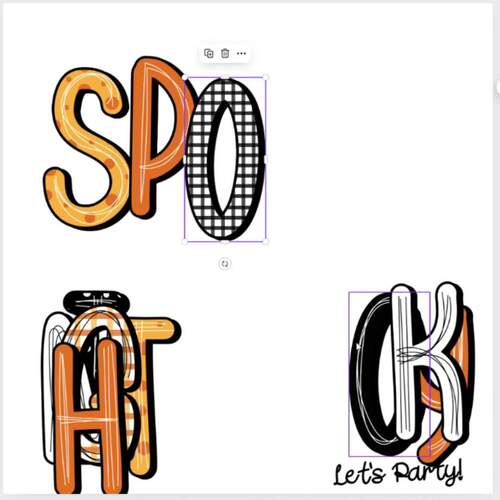 Scribble Halloween Doodle Alphabet bulletin board letters font for teachers